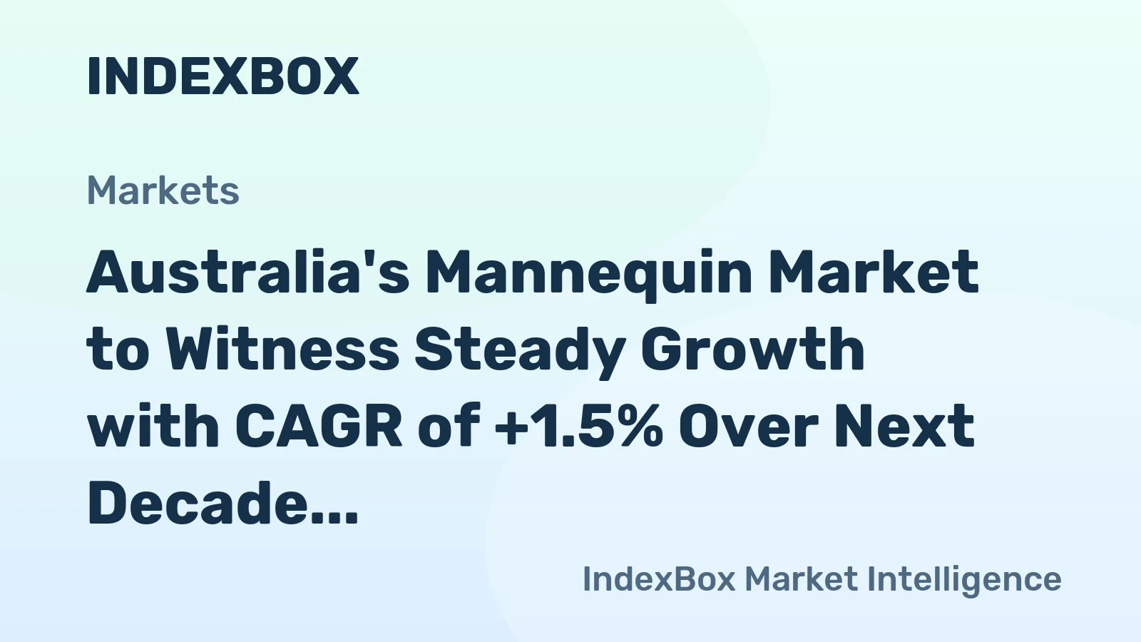 Australia's Mannequin Market to Witness Steady Growth with CAGR of +1.5% Over Next Decade