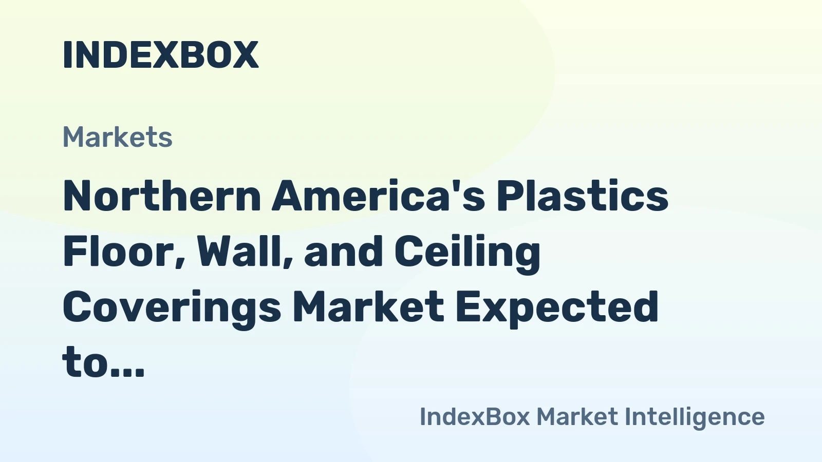 Northern America's Plastics Floor, Wall, and Ceiling Coverings Market Expected to Grow at a CAGR of +0.3% from 2024 to 2035, Reaching $3.8B