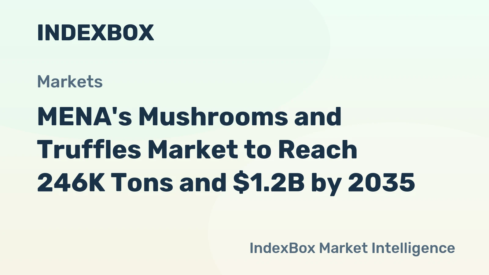 MENA's Mushrooms and Truffles Market to Reach 246K Tons and $1.2B by 2035