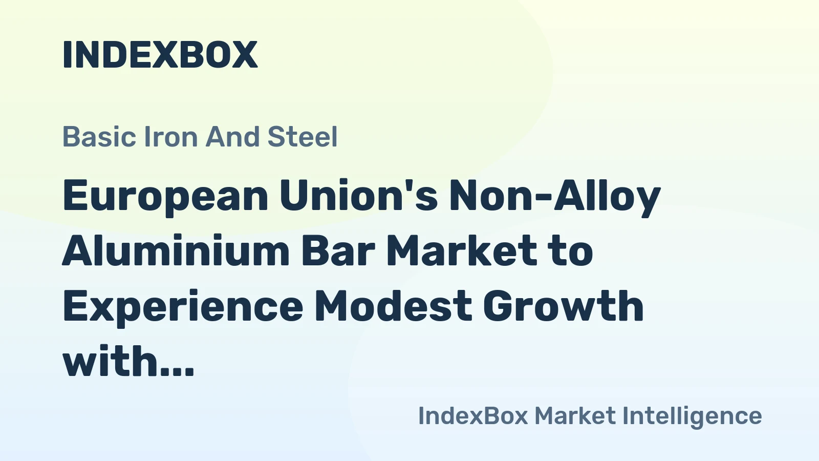 European Union's Non-Alloy Aluminium Bar Market to Experience Modest Growth with +0.9% CAGR in Volume by 2035