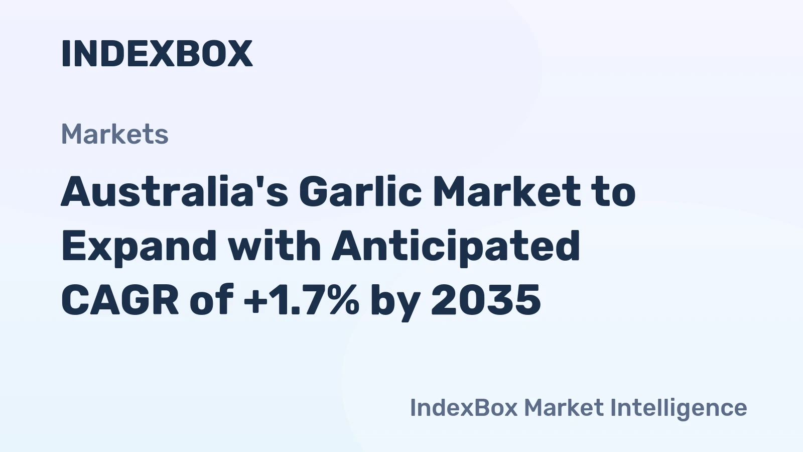 Australia's Garlic Market to Expand with Anticipated CAGR of +1.7% by 2035