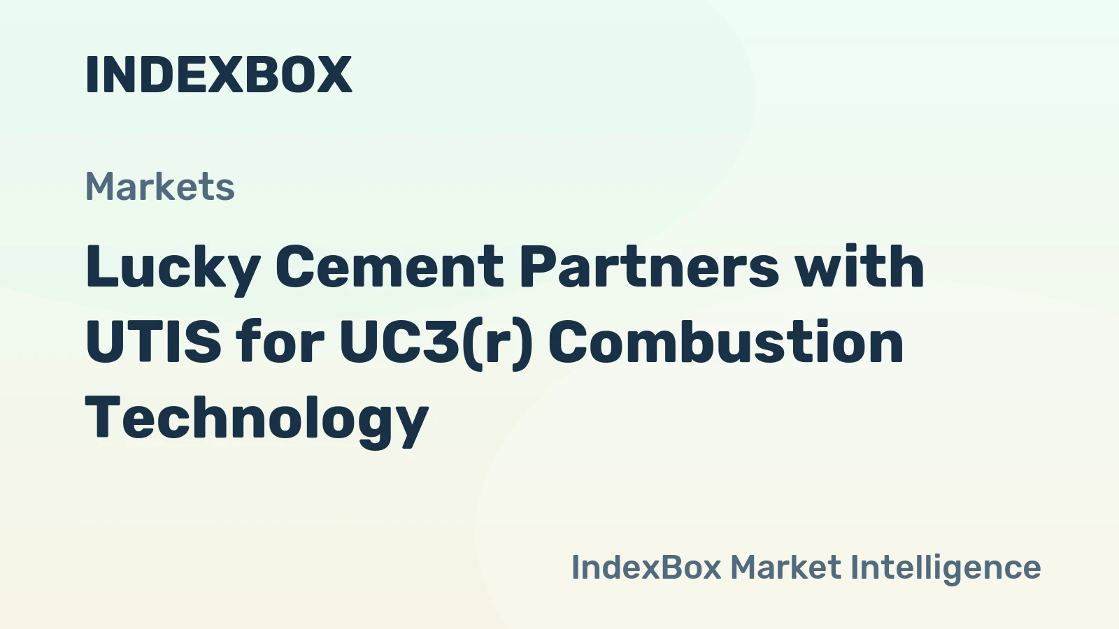 Lucky Cement Partners with UTIS for UC3(r) Combustion Technology