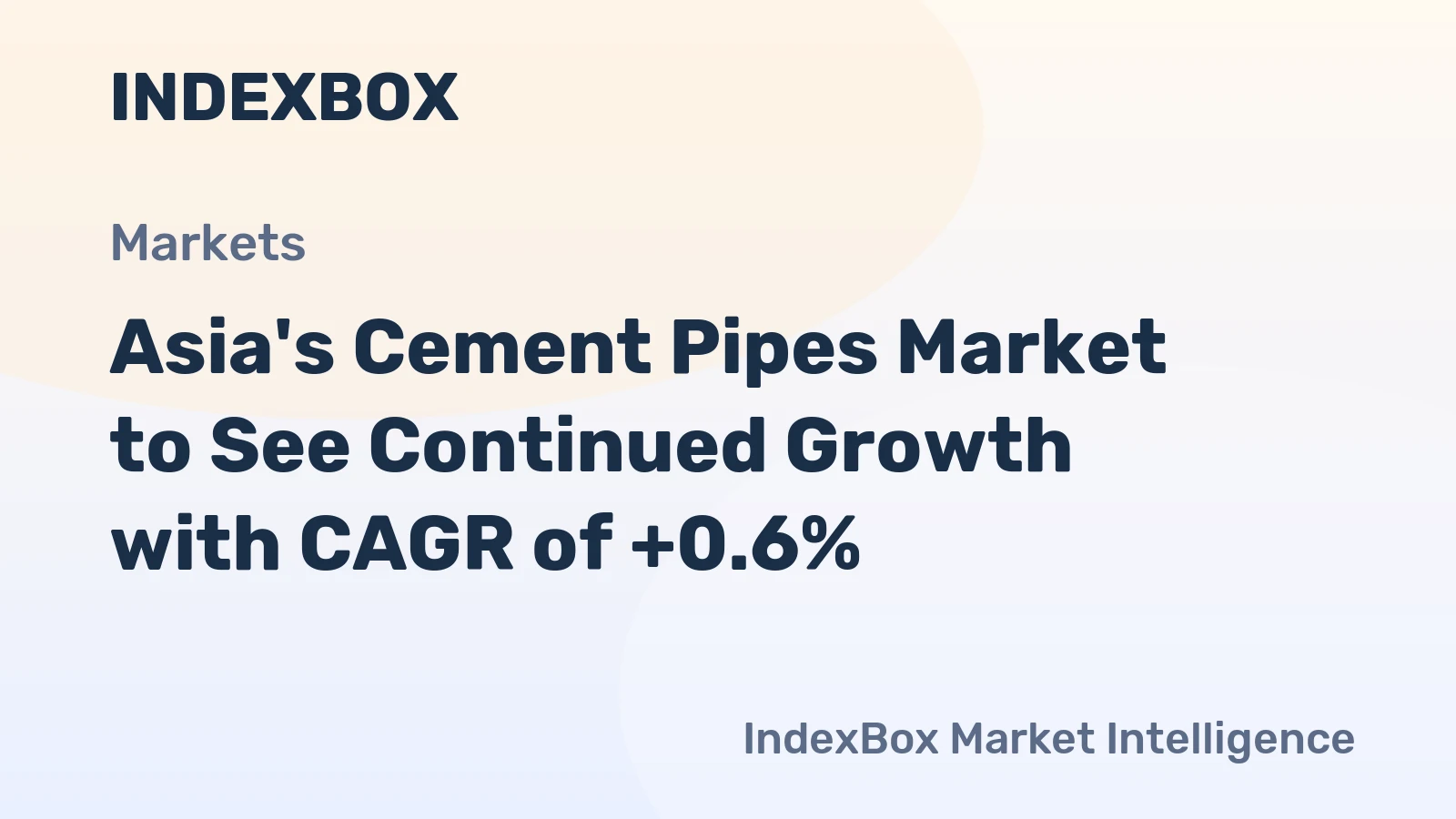 Asia's Cement Pipes Market to See Continued Growth with CAGR of +0.6%