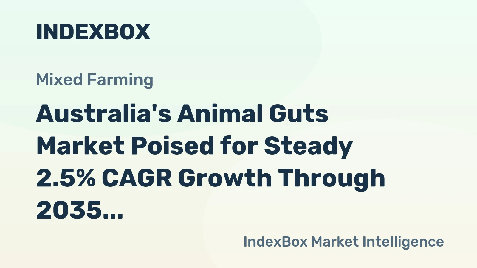 Australia's Animal Guts Market Poised for Steady 2.5% CAGR Growth Through 2035