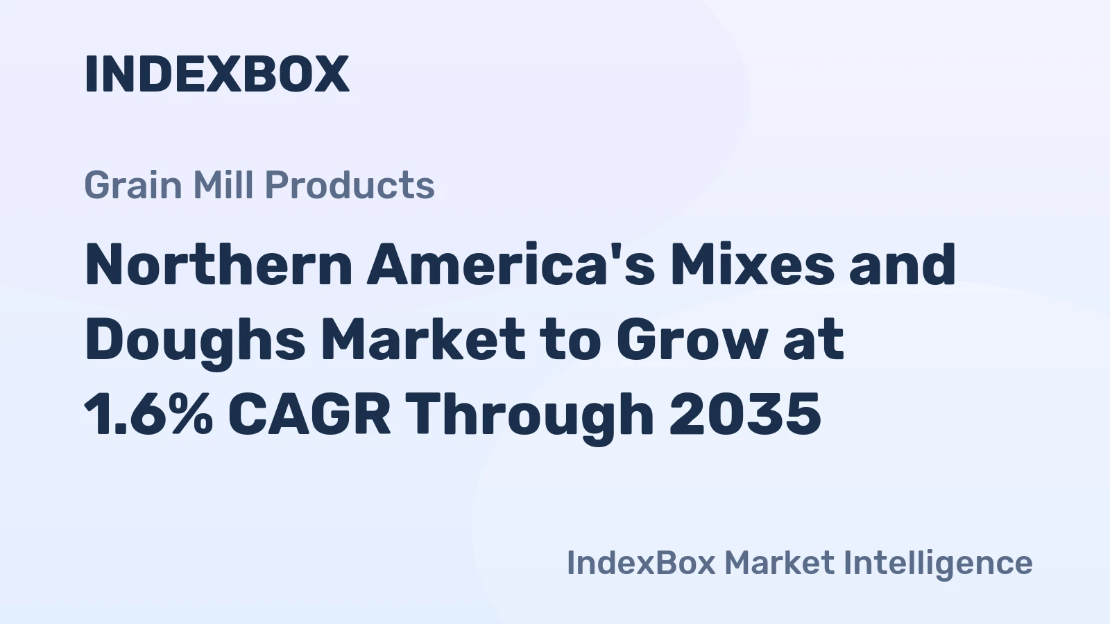 Northern America's Mixes and Doughs Market to Grow at 1.6% CAGR Through 2035