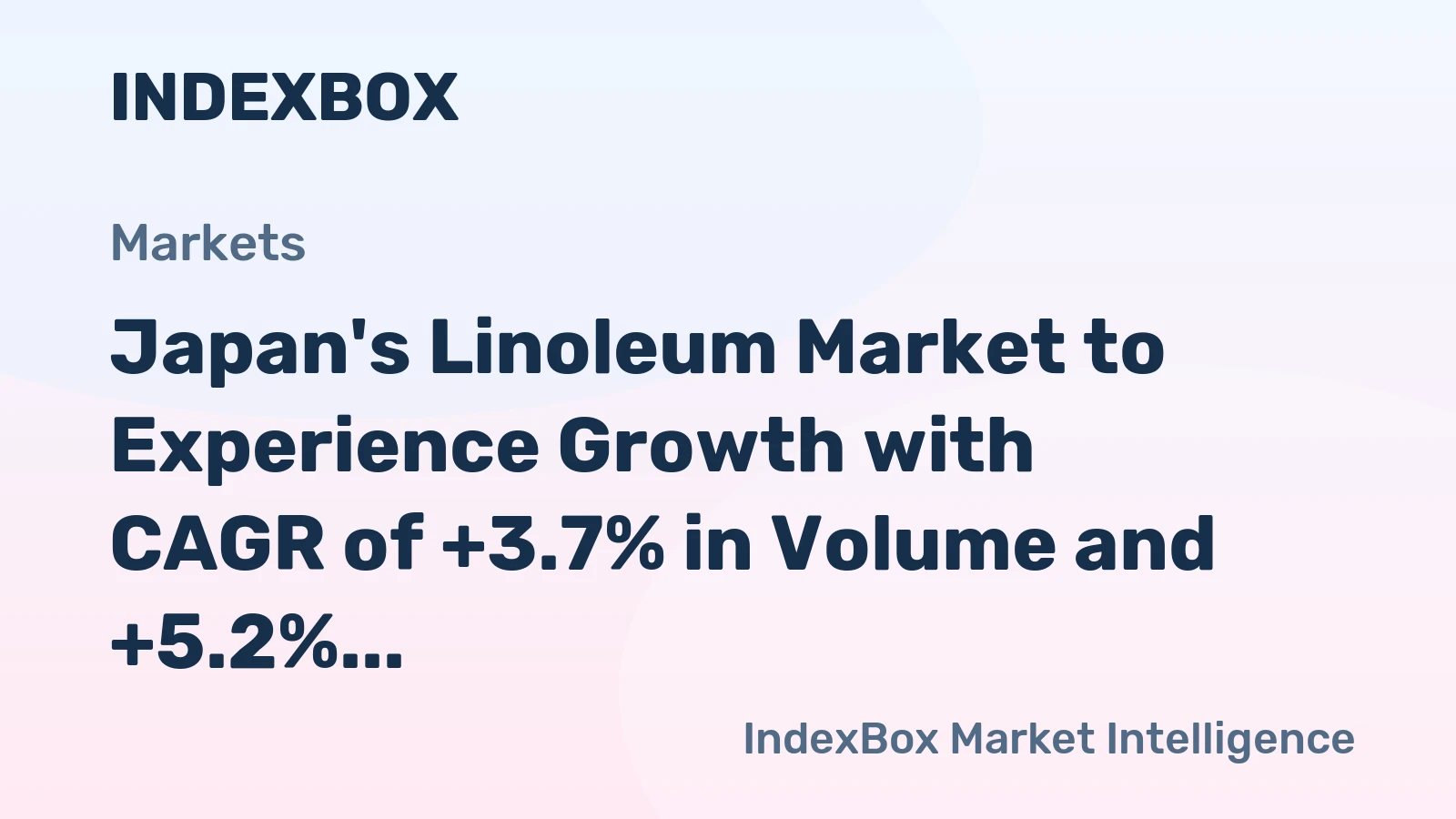 Japan's Linoleum Market to Experience Growth with CAGR of +3.7% in Volume and +5.2% in Value from 2024-2035