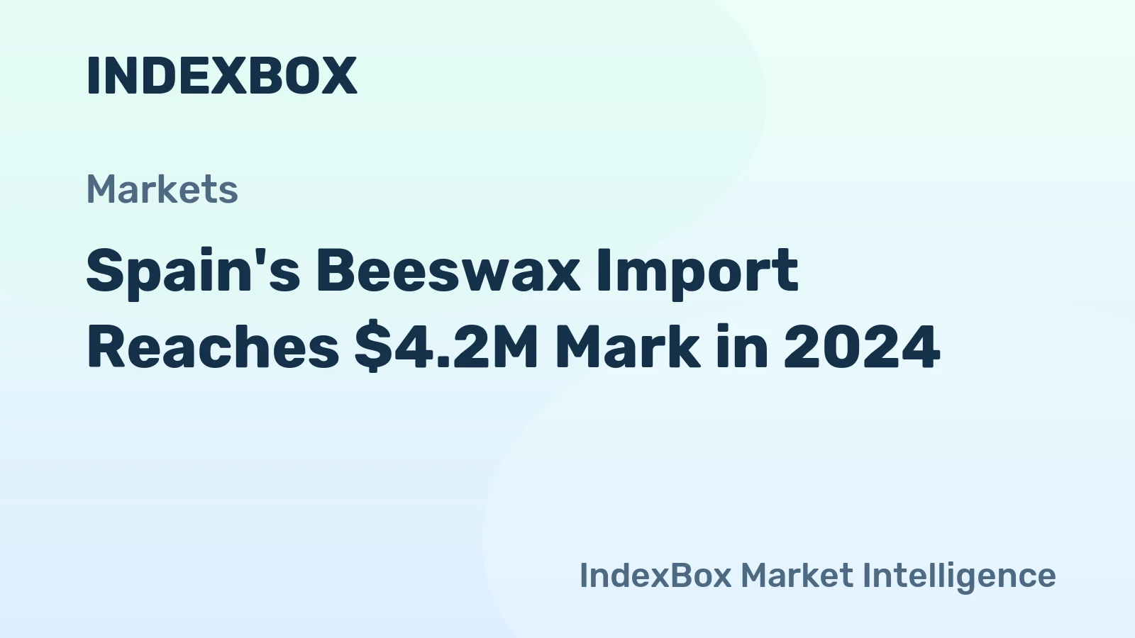 Spain's Beeswax Import Reaches $4.2M Mark in 2024