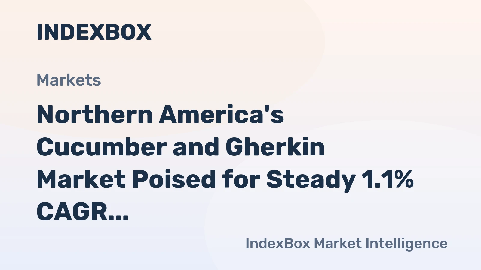 Northern America's Cucumber and Gherkin Market Poised for Steady 1.1% CAGR Growth Through 2035