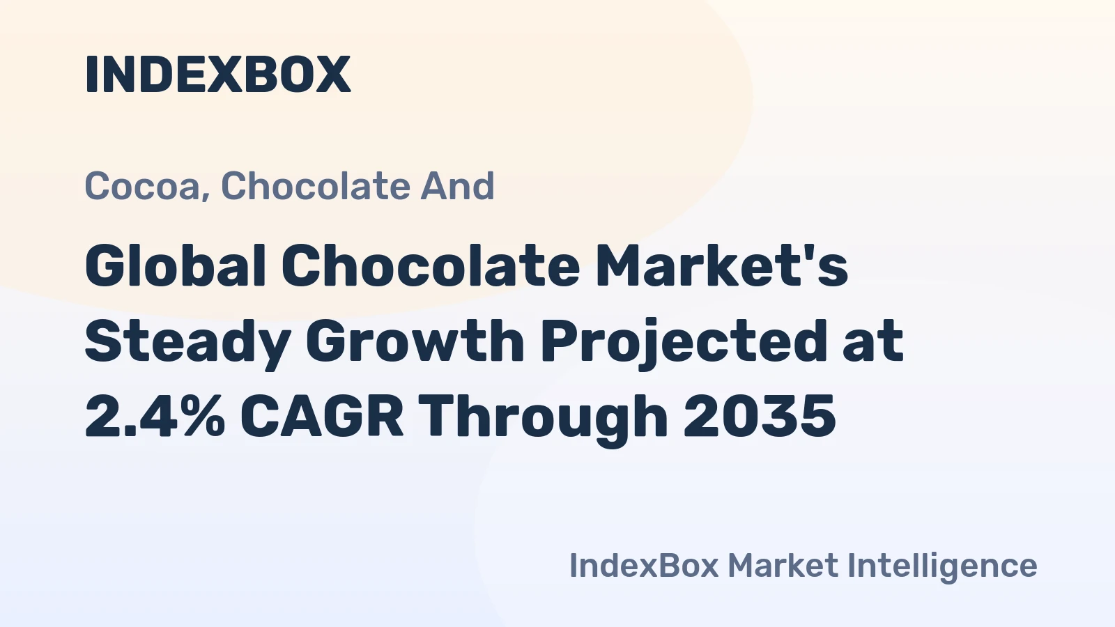 Global Chocolate Market's Steady Growth Projected at 2.4% CAGR Through 2035