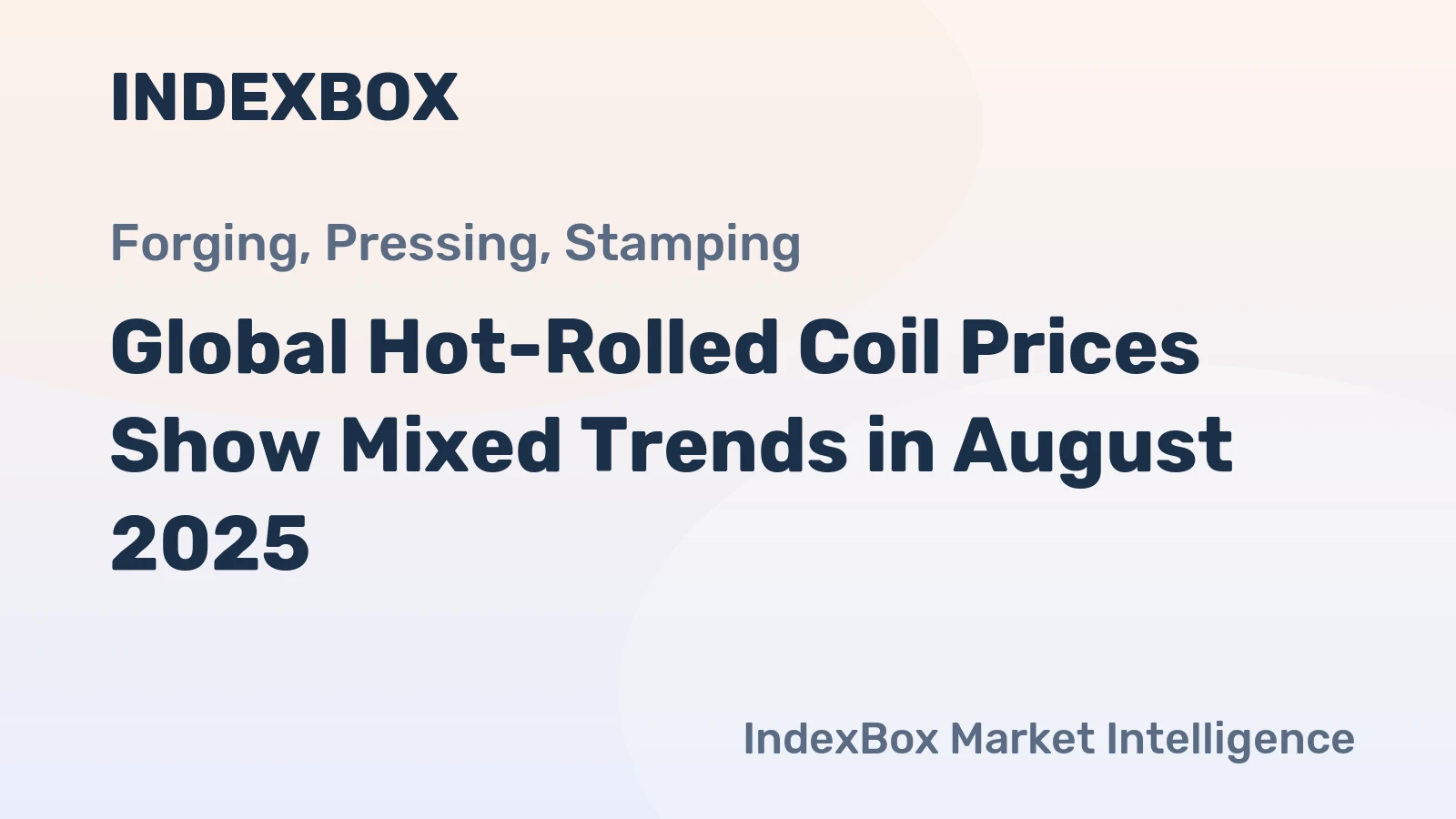 Global Hot-Rolled Coil Prices Show Mixed Trends in August 2025