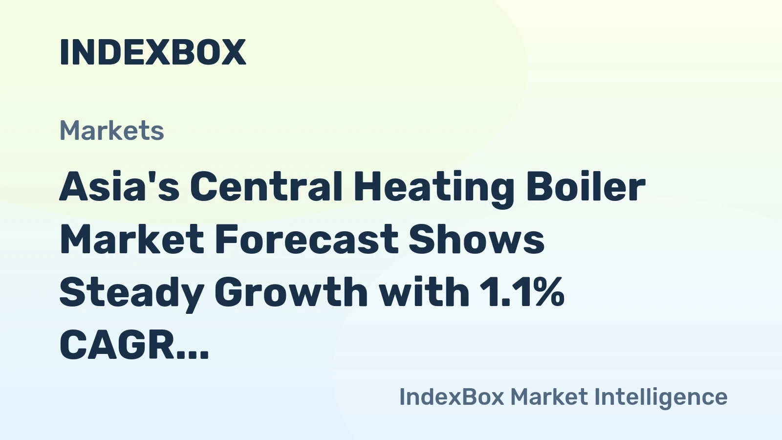 Asia's Central Heating Boiler Market Forecast Shows Steady Growth with 1.1% CAGR in Value