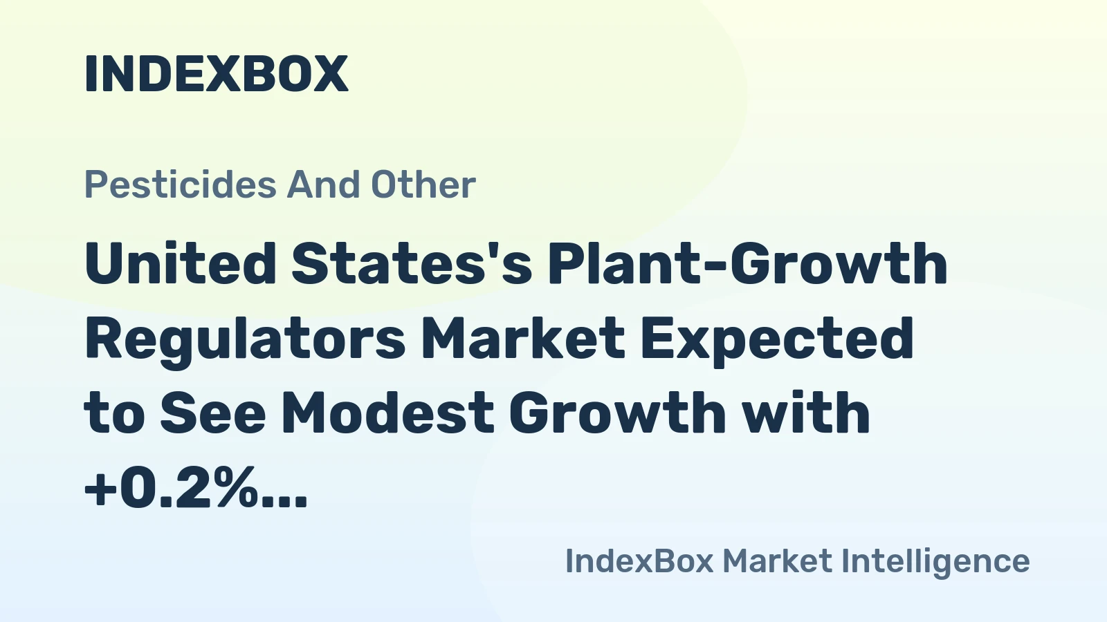 United States's Plant-Growth Regulators Market Expected to See Modest Growth with +0.2% CAGR