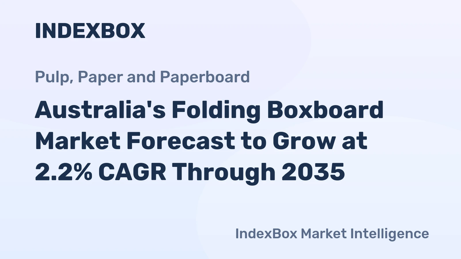 Australia's Folding Boxboard Market Forecast to Grow at 2.2% CAGR Through 2035
