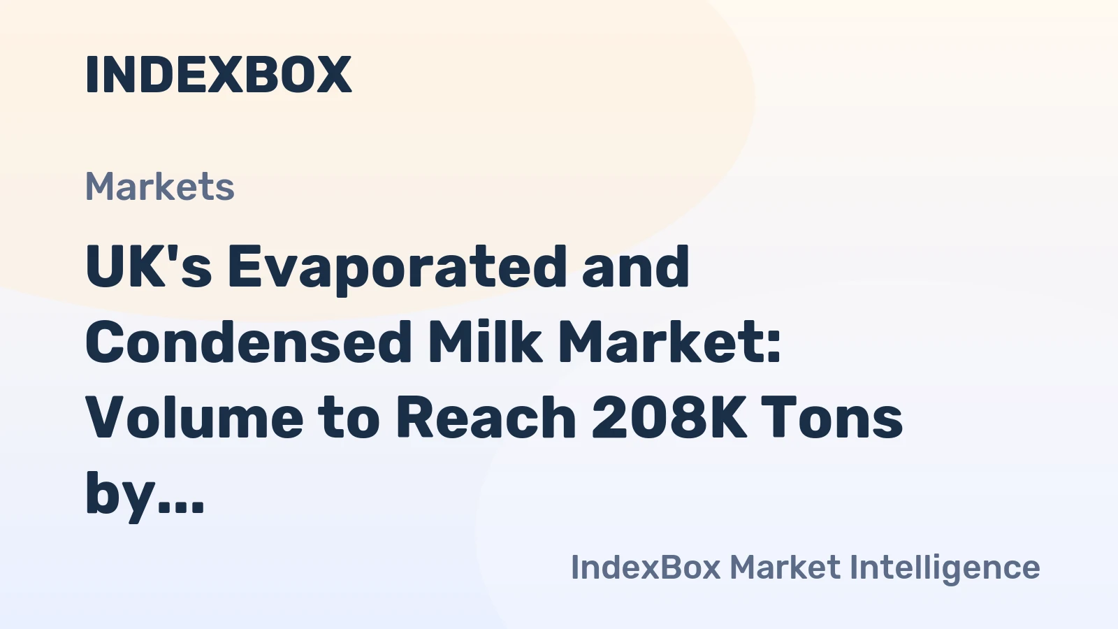 UK's Evaporated and Condensed Milk Market: Volume to Reach 208K Tons by 2035 with Value Expected to Hit $443M