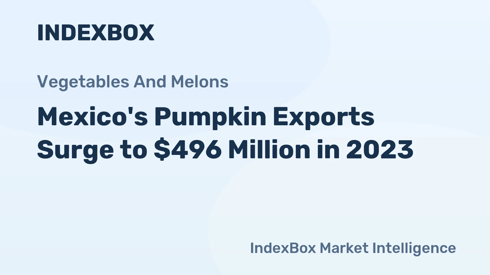 Mexico's Pumpkin Exports Surge to $496 Million in 2023