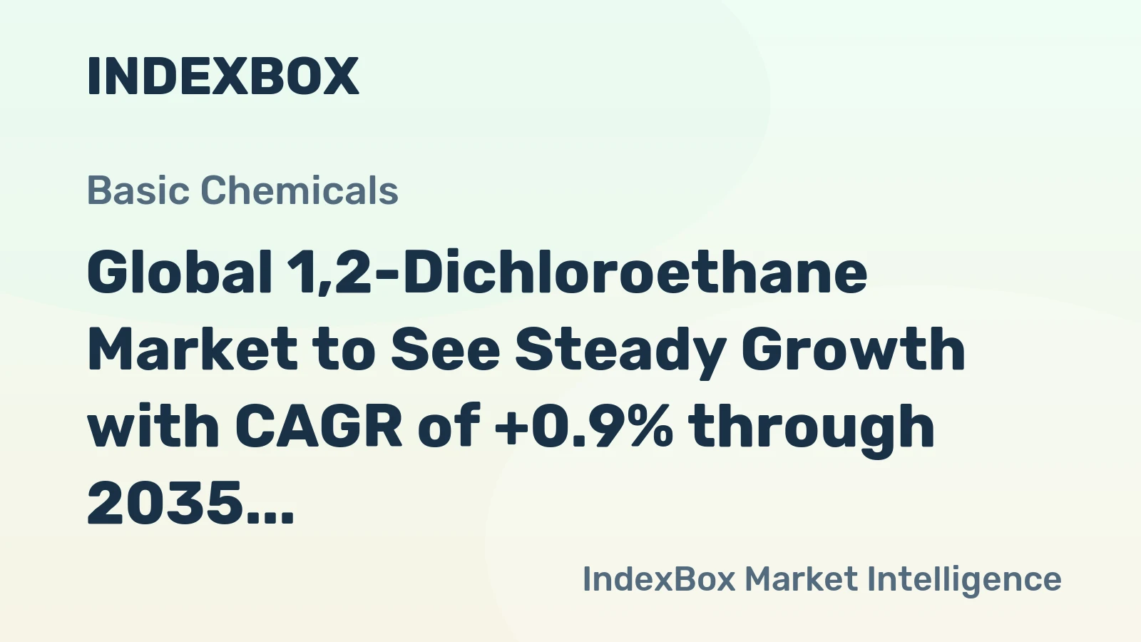 Global 1,2-Dichloroethane Market to See Steady Growth with CAGR of +0.9% through 2035