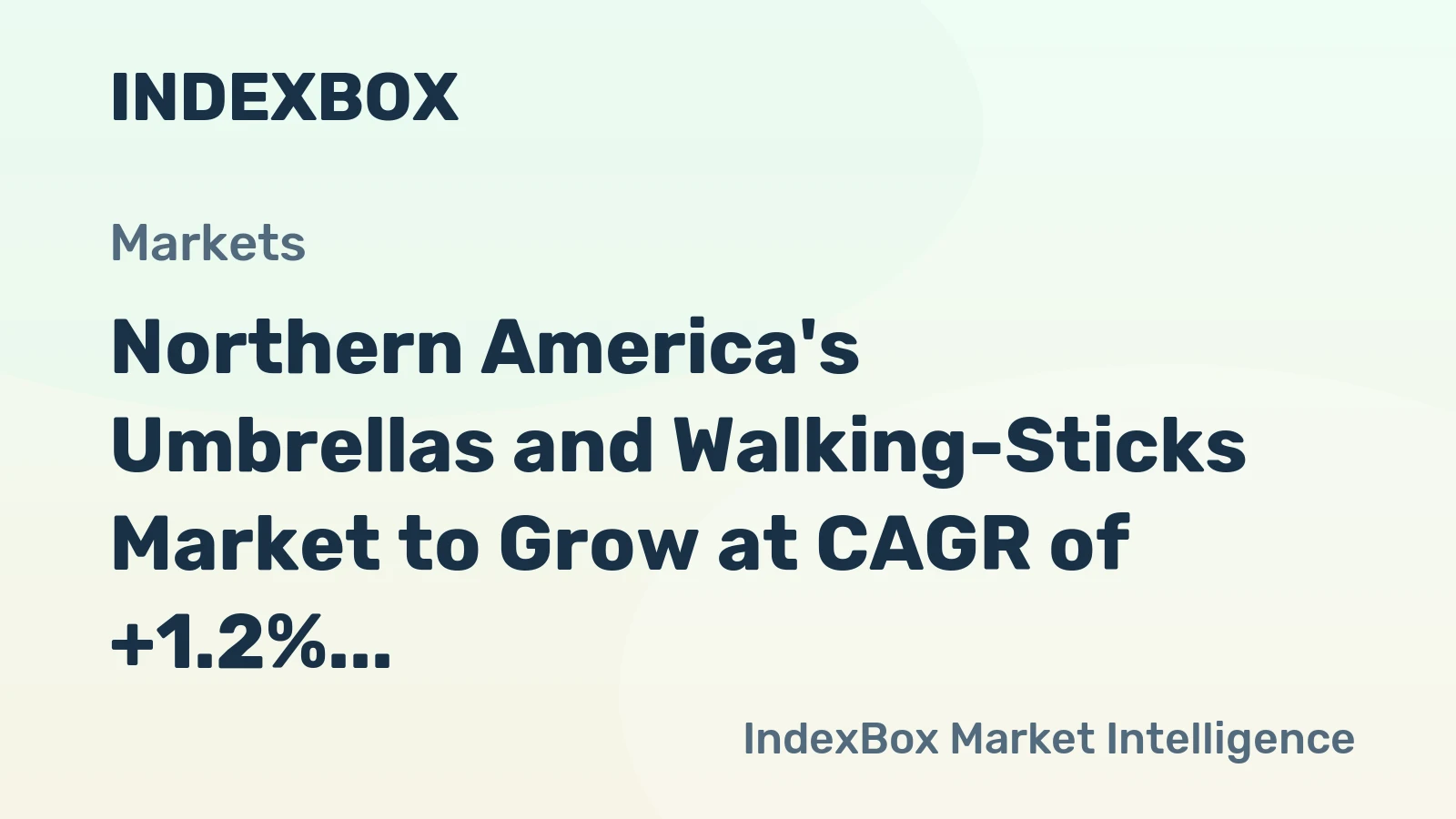 Northern America's Umbrellas and Walking-Sticks Market to Grow at CAGR of +1.2% Over Next Decade