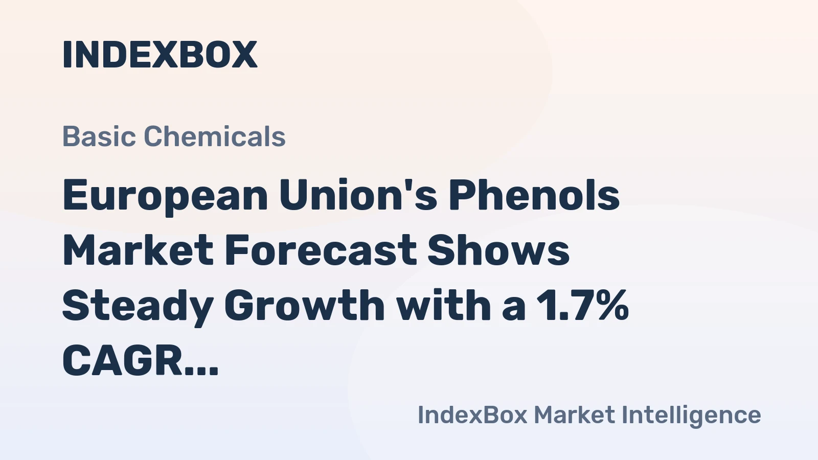 European Union's Phenols Market Forecast Shows Steady Growth with a 1.7% CAGR in Value