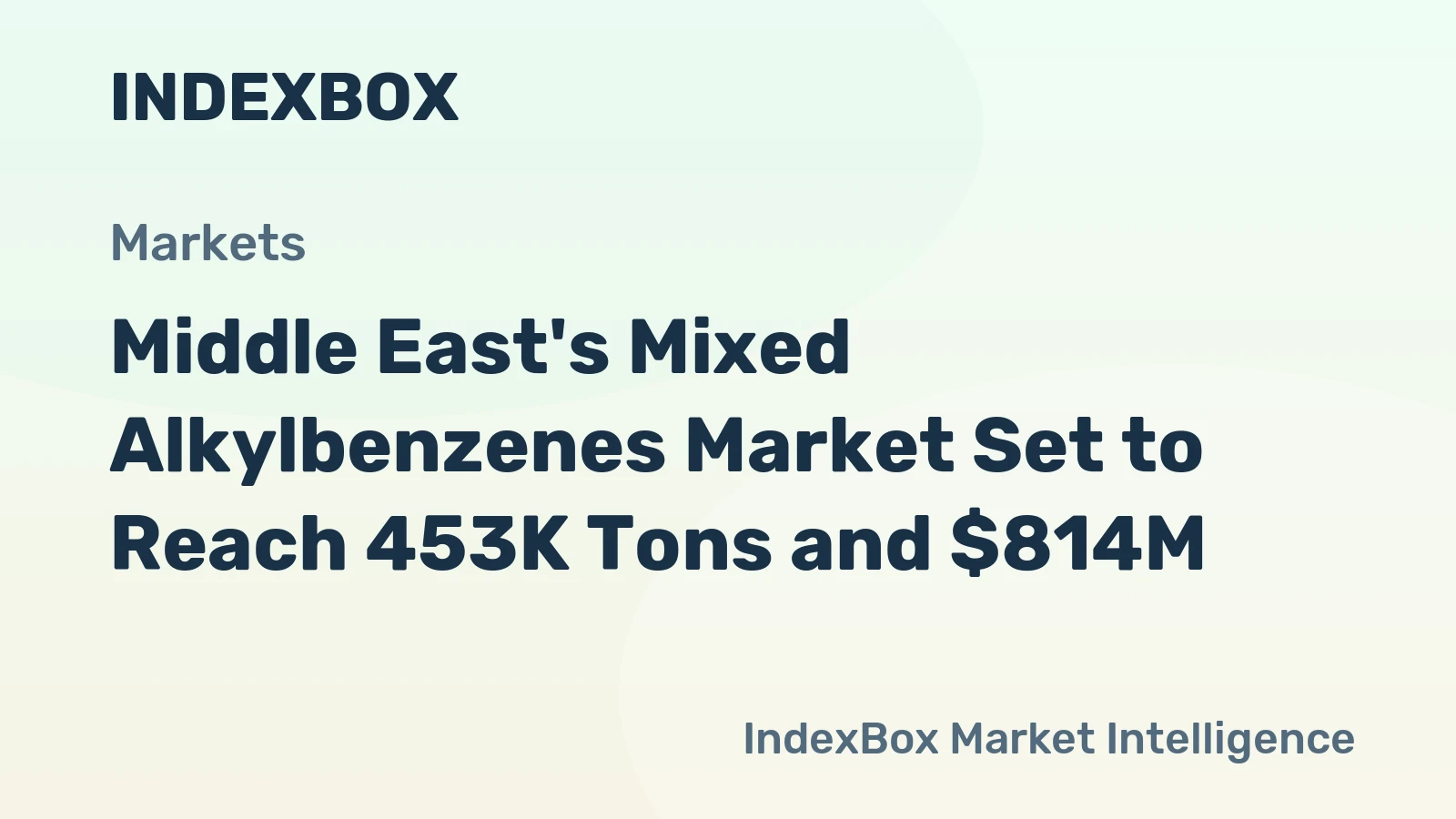 Middle East's Mixed Alkylbenzenes Market Set to Reach 453K Tons and $814M