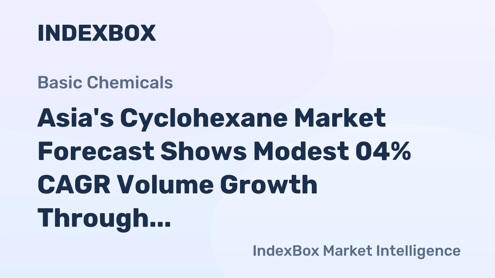 Asia's Cyclohexane Market Forecast Shows Modest 04% CAGR Volume Growth Through 2035