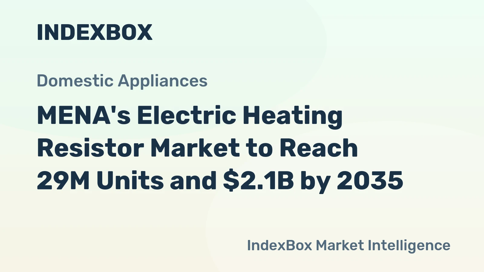 MENA's Electric Heating Resistor Market to Reach 29M Units and $2.1B by 2035