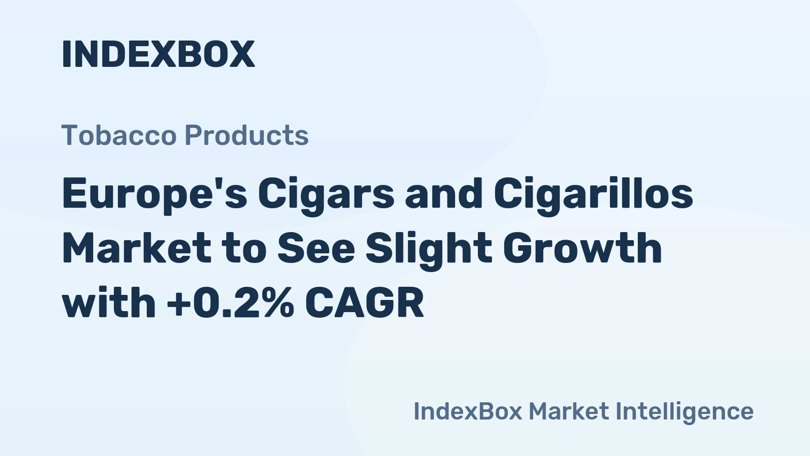 Europe's Cigars and Cigarillos Market to See Slight Growth with +0.2% CAGR