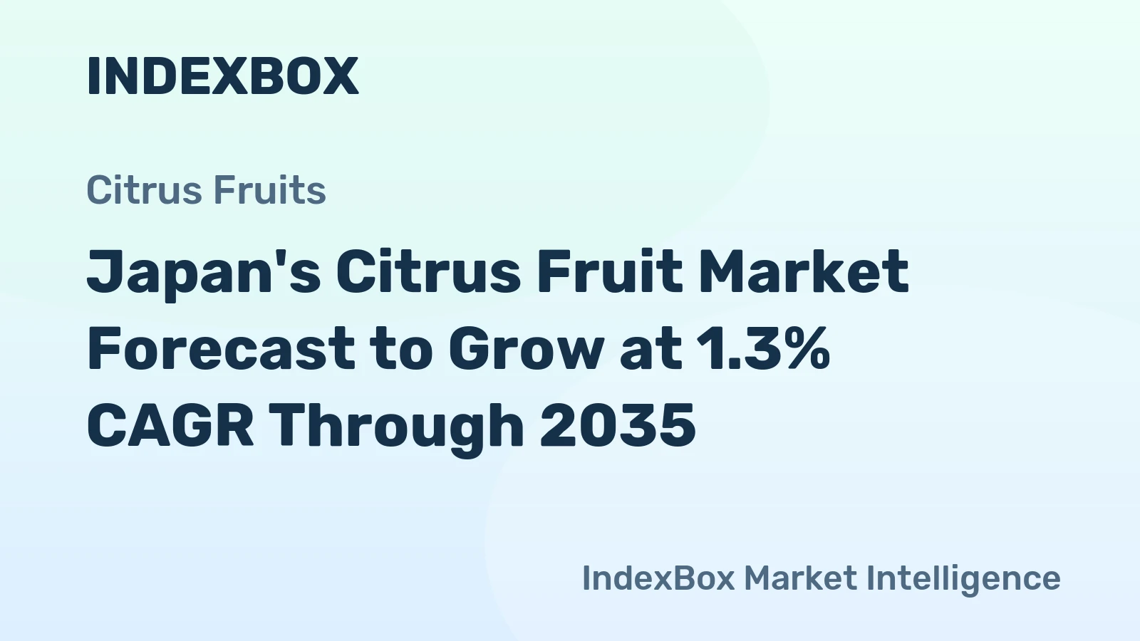 Japan's Citrus Fruit Market Forecast to Grow at 1.3% CAGR Through 2035