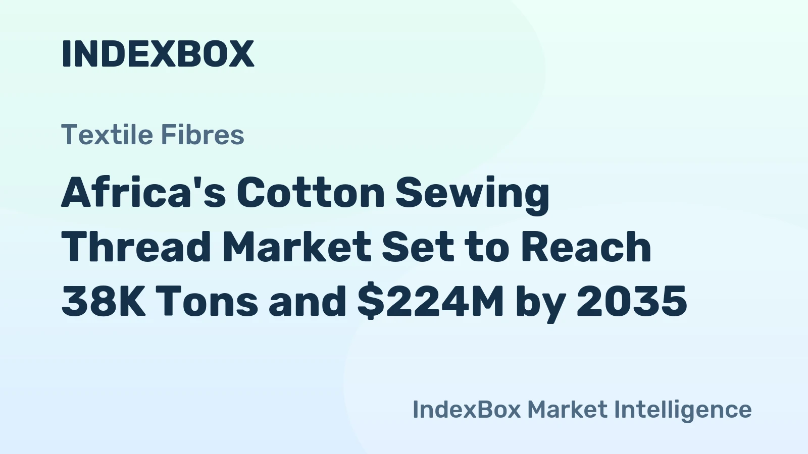 Africa's Cotton Sewing Thread Market Set to Reach 38K Tons and $224M by 2035