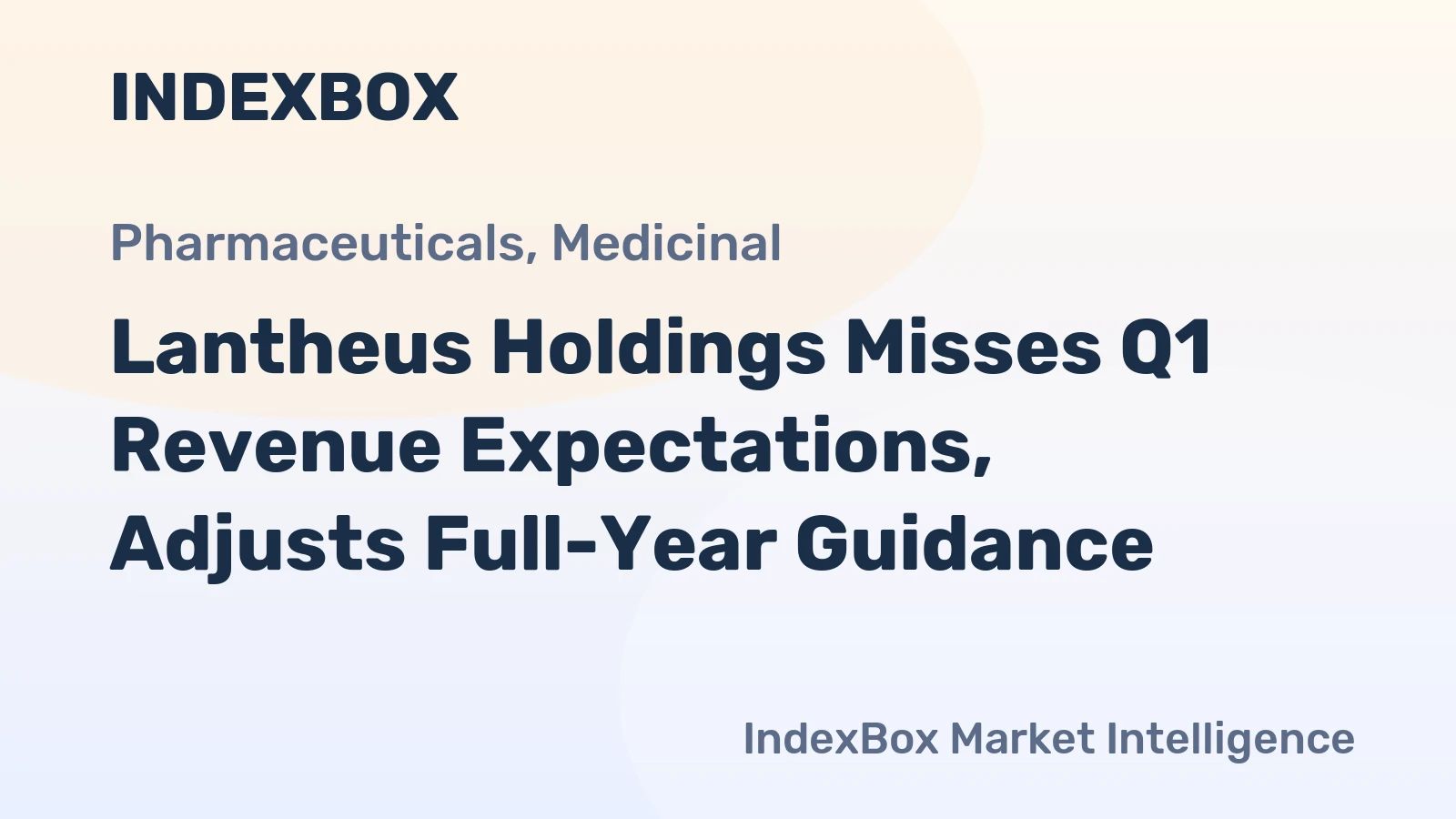 Lantheus Holdings Misses Q1 Revenue Expectations, Adjusts Full-Year Guidance