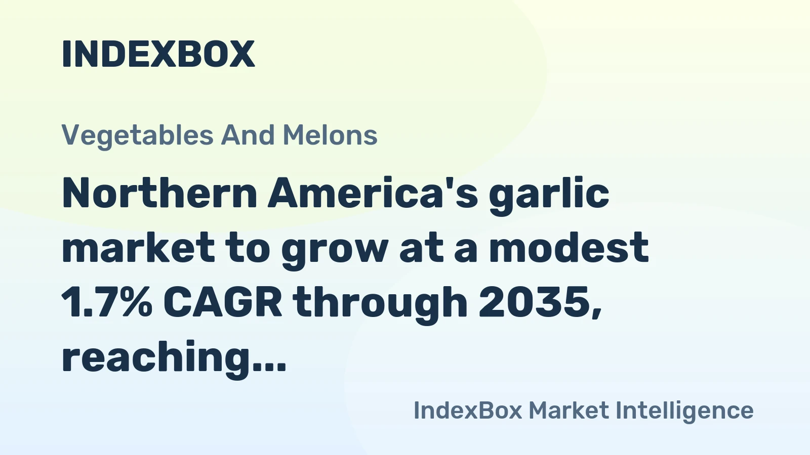Northern America's garlic market to grow at a modest 1.7% CAGR through 2035, reaching 416K tons, driven by sustained demand.
