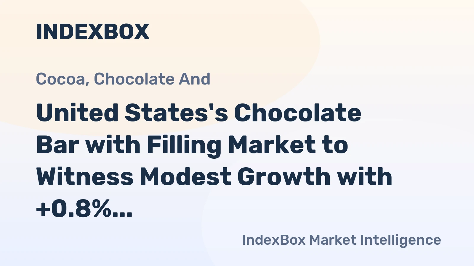 United States's Chocolate Bar with Filling Market to Witness Modest Growth with +0.8% CAGR by 2035