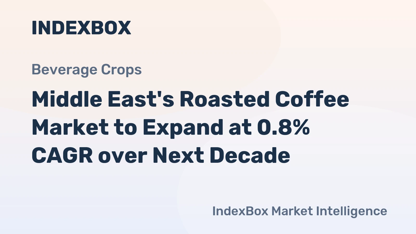 Middle East's Roasted Coffee Market to Expand at 0.8% CAGR over Next Decade