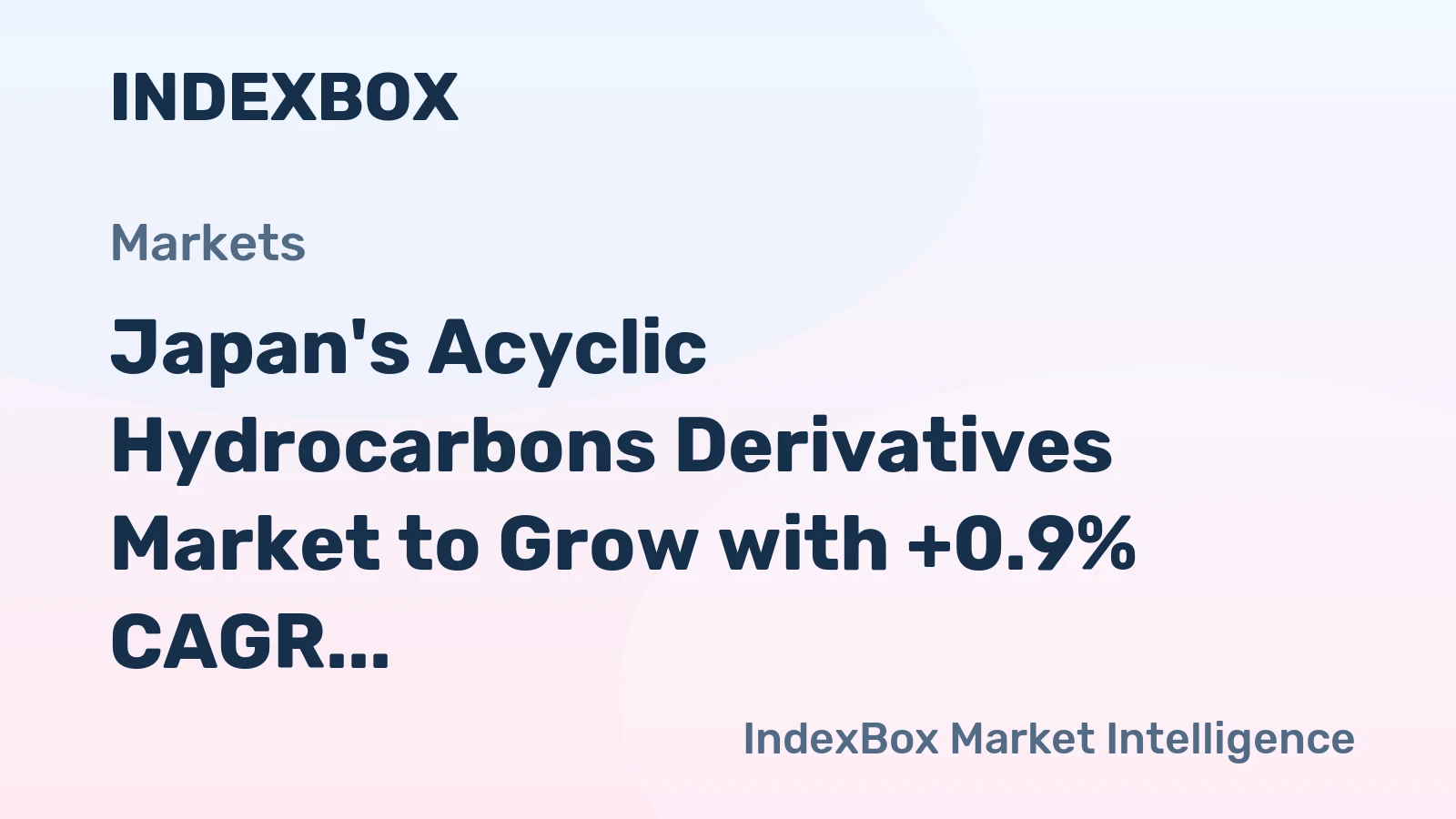Japan's Acyclic Hydrocarbons Derivatives Market to Grow with +0.9% CAGR Reaching 45K tons by 2035