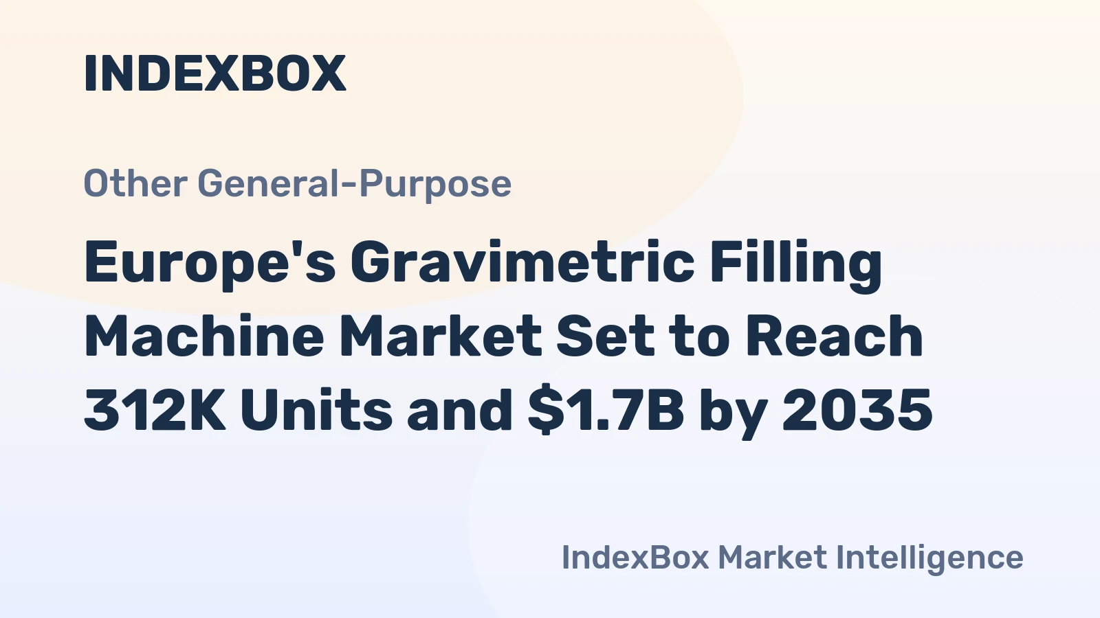 Europe's Gravimetric Filling Machine Market Set to Reach 312K Units and $1.7B by 2035