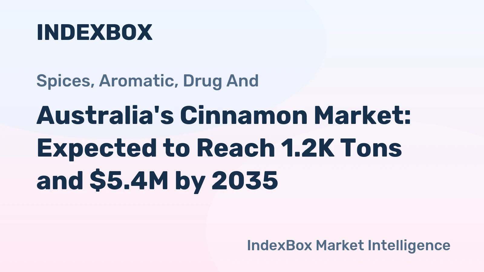 Australia's Cinnamon Market: Expected to Reach 1.2K Tons and $5.4M by 2035