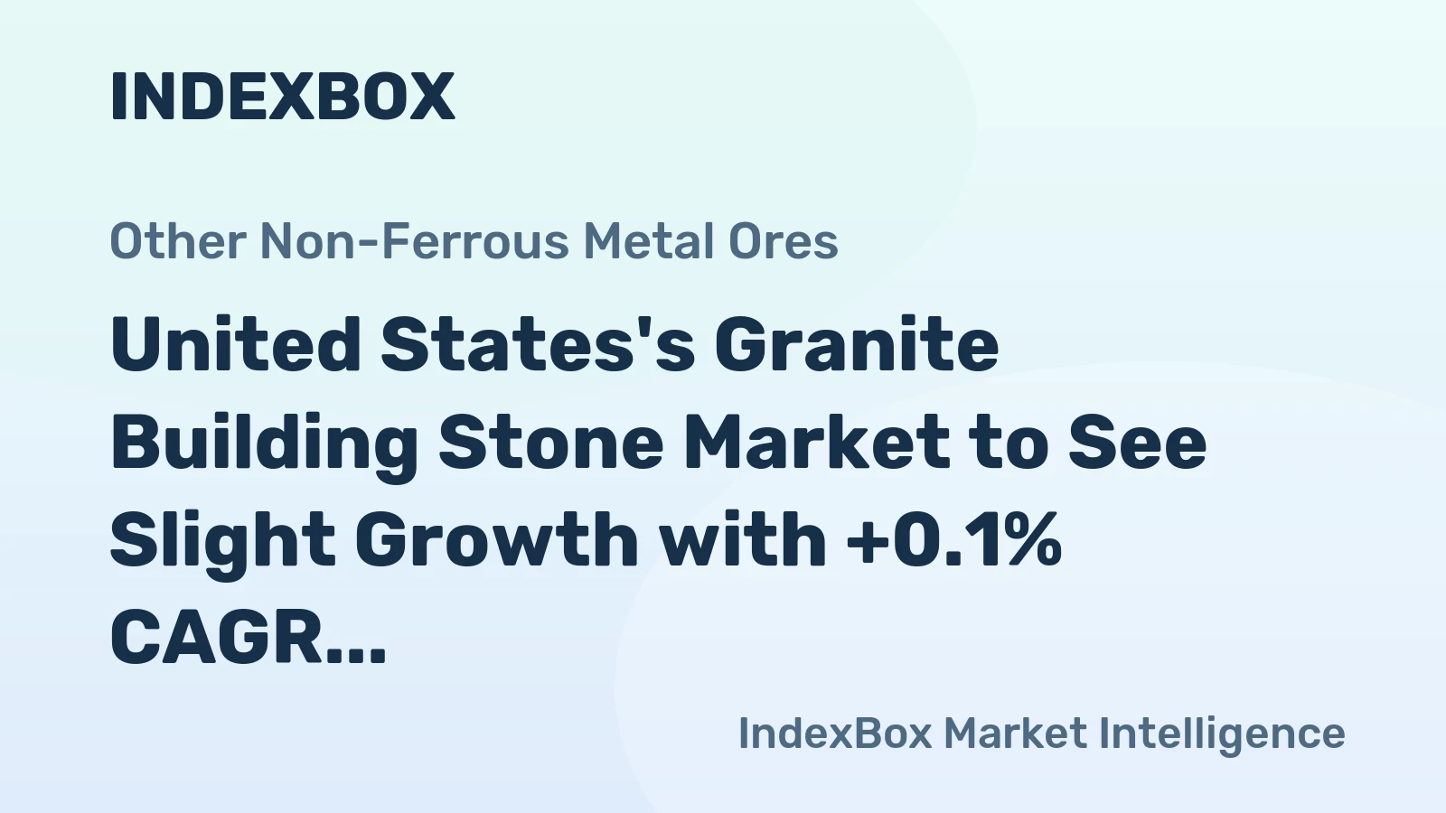 United States's Granite Building Stone Market to See Slight Growth with +0.1% CAGR from 2024 to 2035