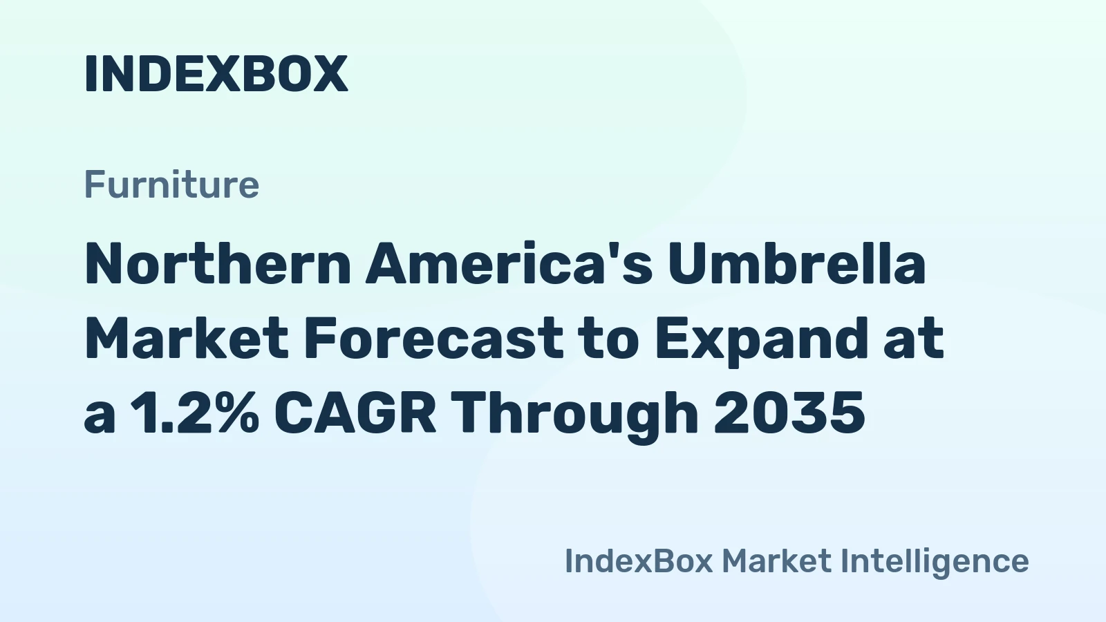 Northern America's Umbrella Market Forecast to Expand at a 1.2% CAGR Through 2035