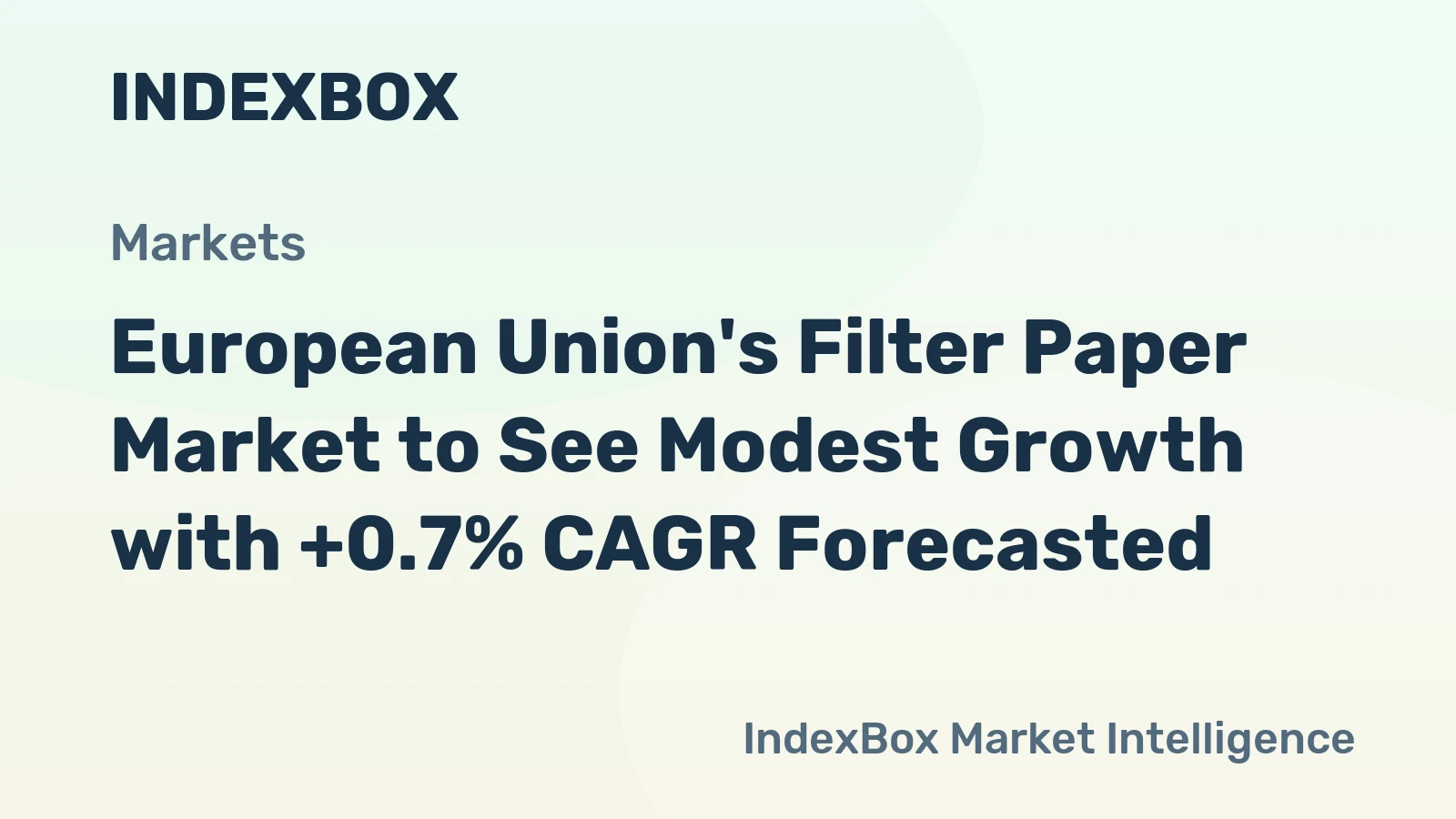 European Union's Filter Paper Market to See Modest Growth with +0.7% CAGR Forecasted