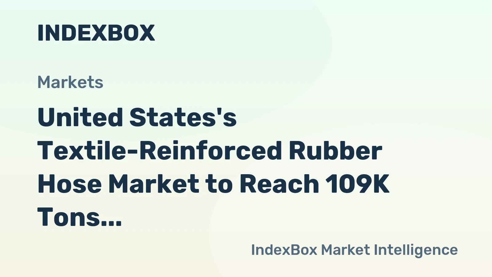 United States's Textile-Reinforced Rubber Hose Market to Reach 109K Tons and $865M by 2035, Driven by Increasing Demand