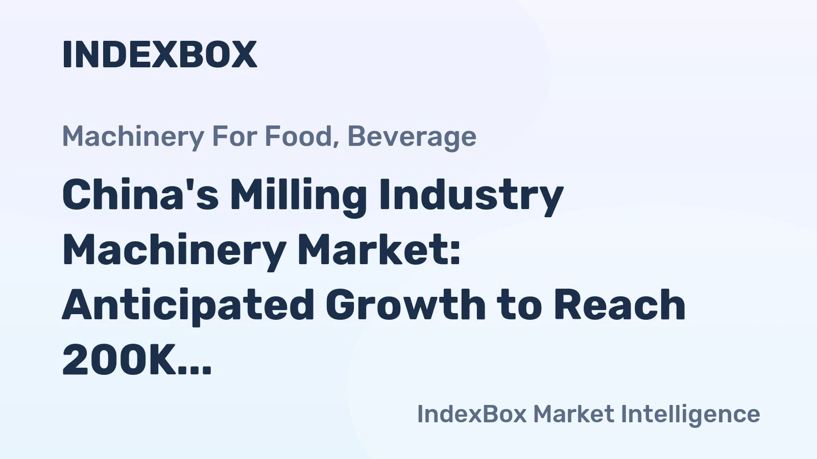 China's Milling Industry Machinery Market: Anticipated Growth to Reach 200K Units and $335M by 2035