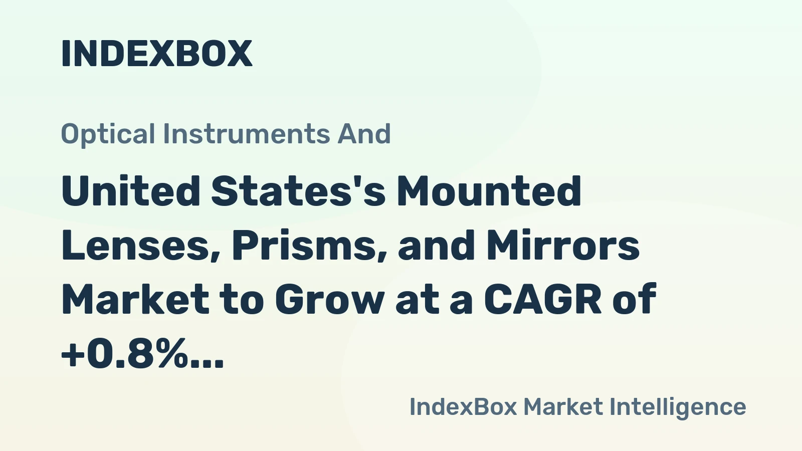 United States's Mounted Lenses, Prisms, and Mirrors Market to Grow at a CAGR of +0.8% from 2024 to 2035