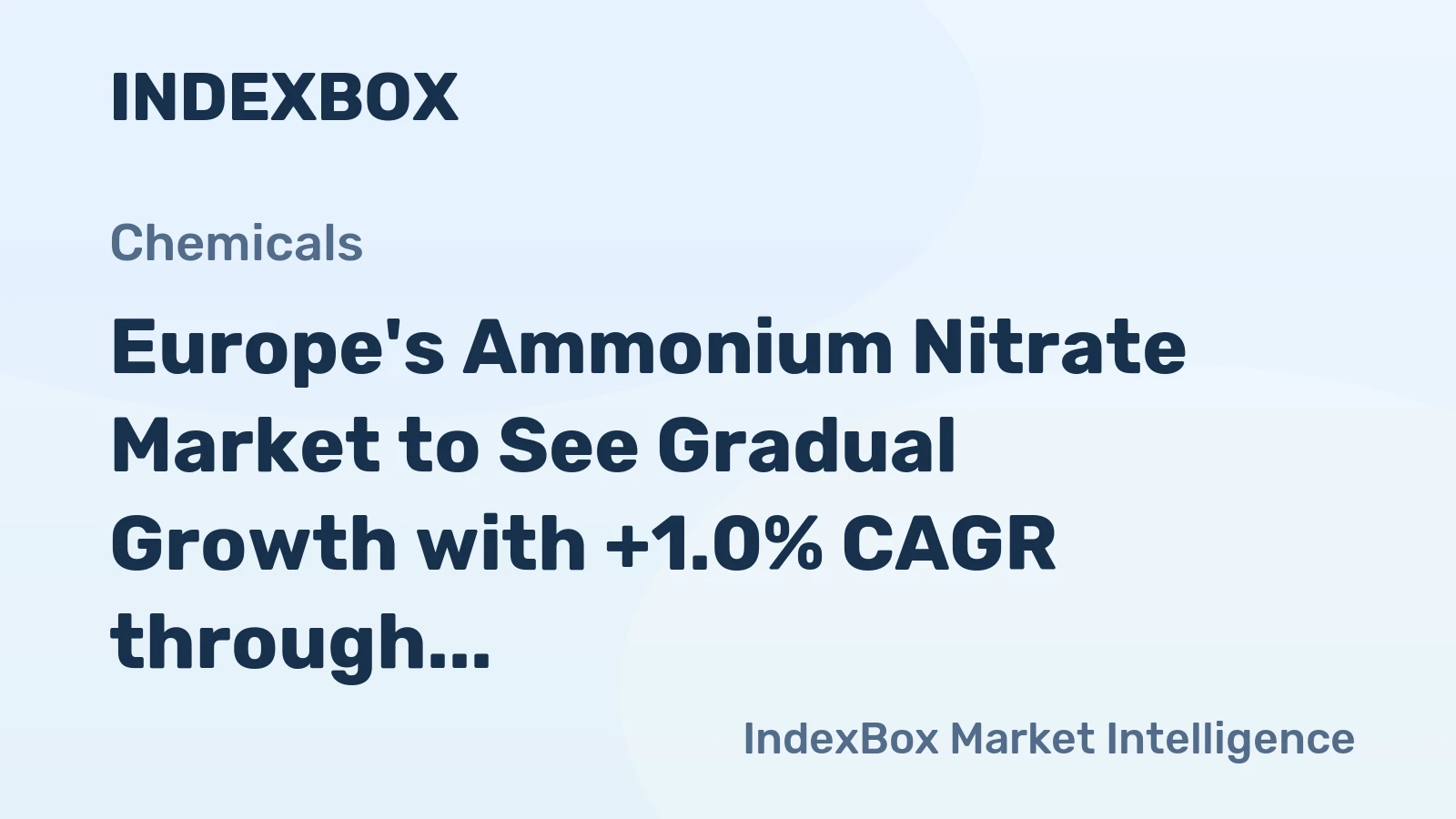 Europe's Ammonium Nitrate Market to See Gradual Growth with +1.0% CAGR through 2035