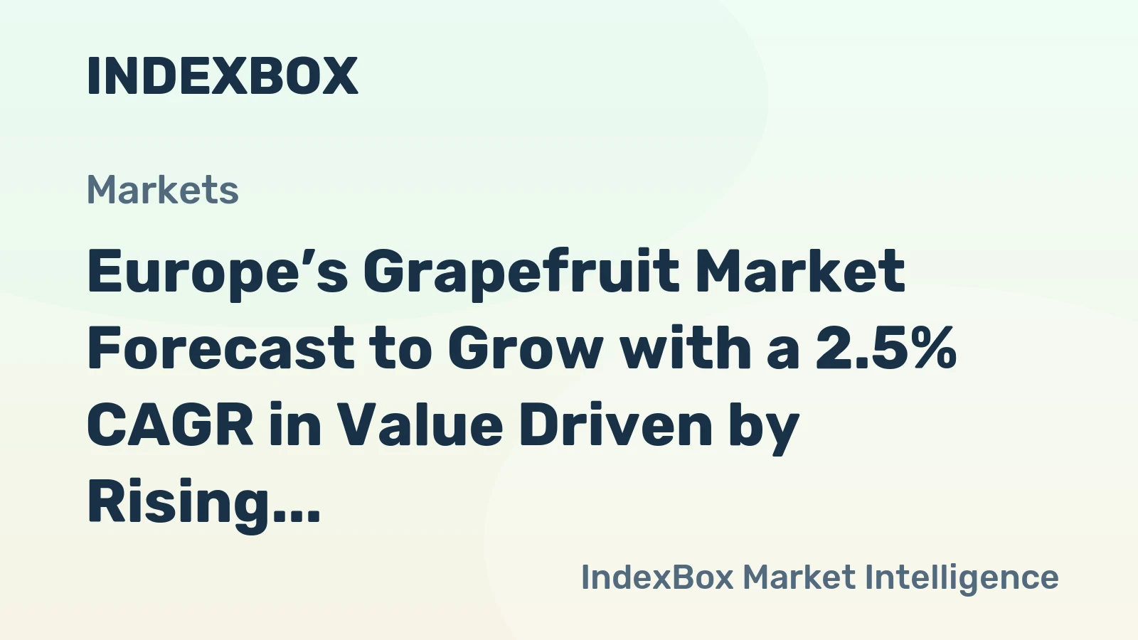 Europe’s Grapefruit Market Forecast to Grow with a 2.5% CAGR in Value Driven by Rising Demand