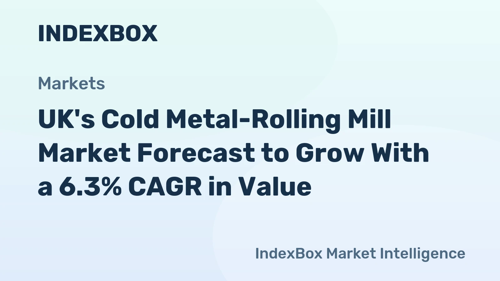 UK's Cold Metal-Rolling Mill Market Forecast to Grow With a 6.3% CAGR in Value