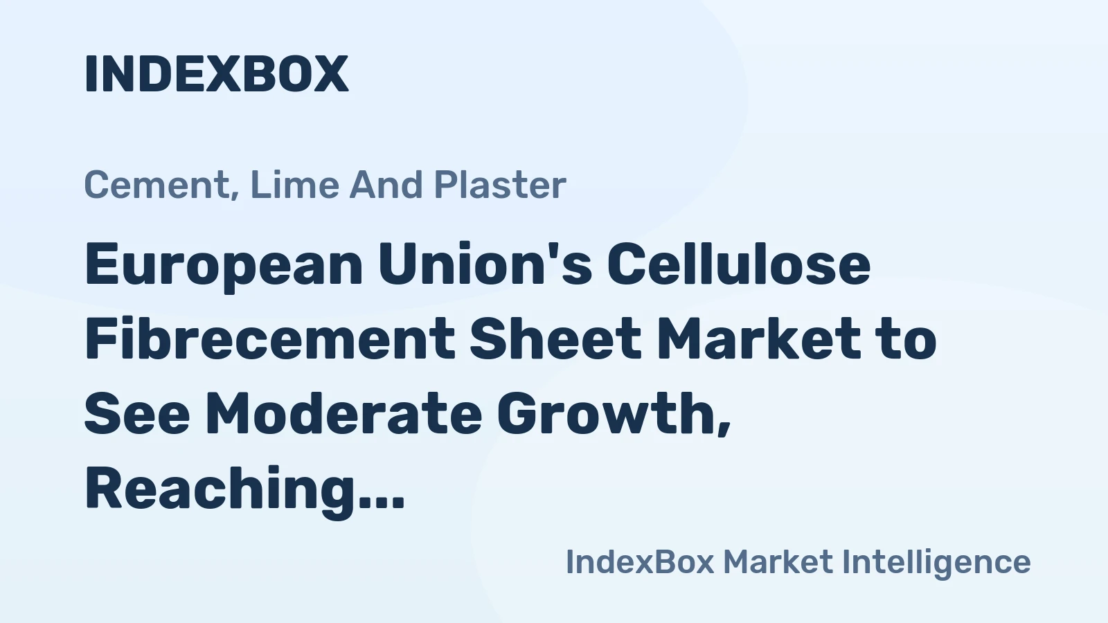 European Union's Cellulose Fibrecement Sheet Market to See Moderate Growth, Reaching 1.2M Tons and $984M by 2035