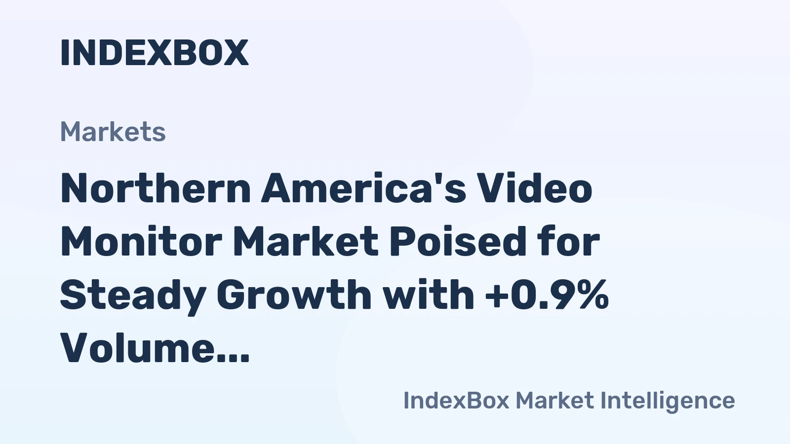 Northern America's Video Monitor Market Poised for Steady Growth with +0.9% Volume CAGR Through 2035