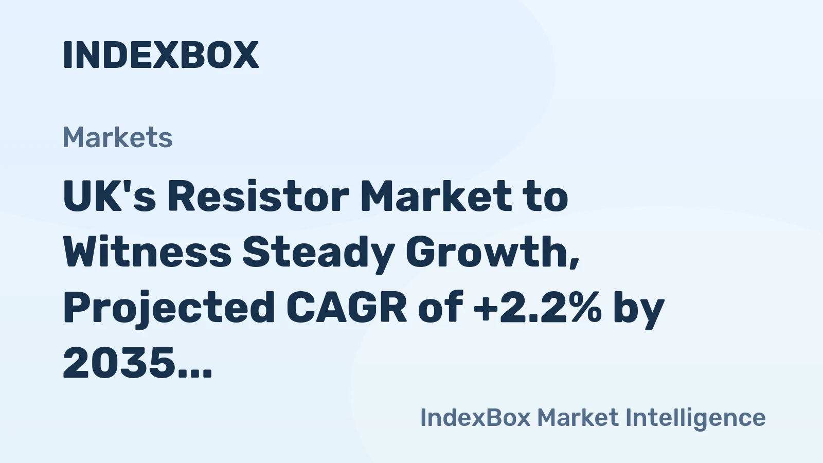 UK's Resistor Market to Witness Steady Growth, Projected CAGR of +2.2% by 2035