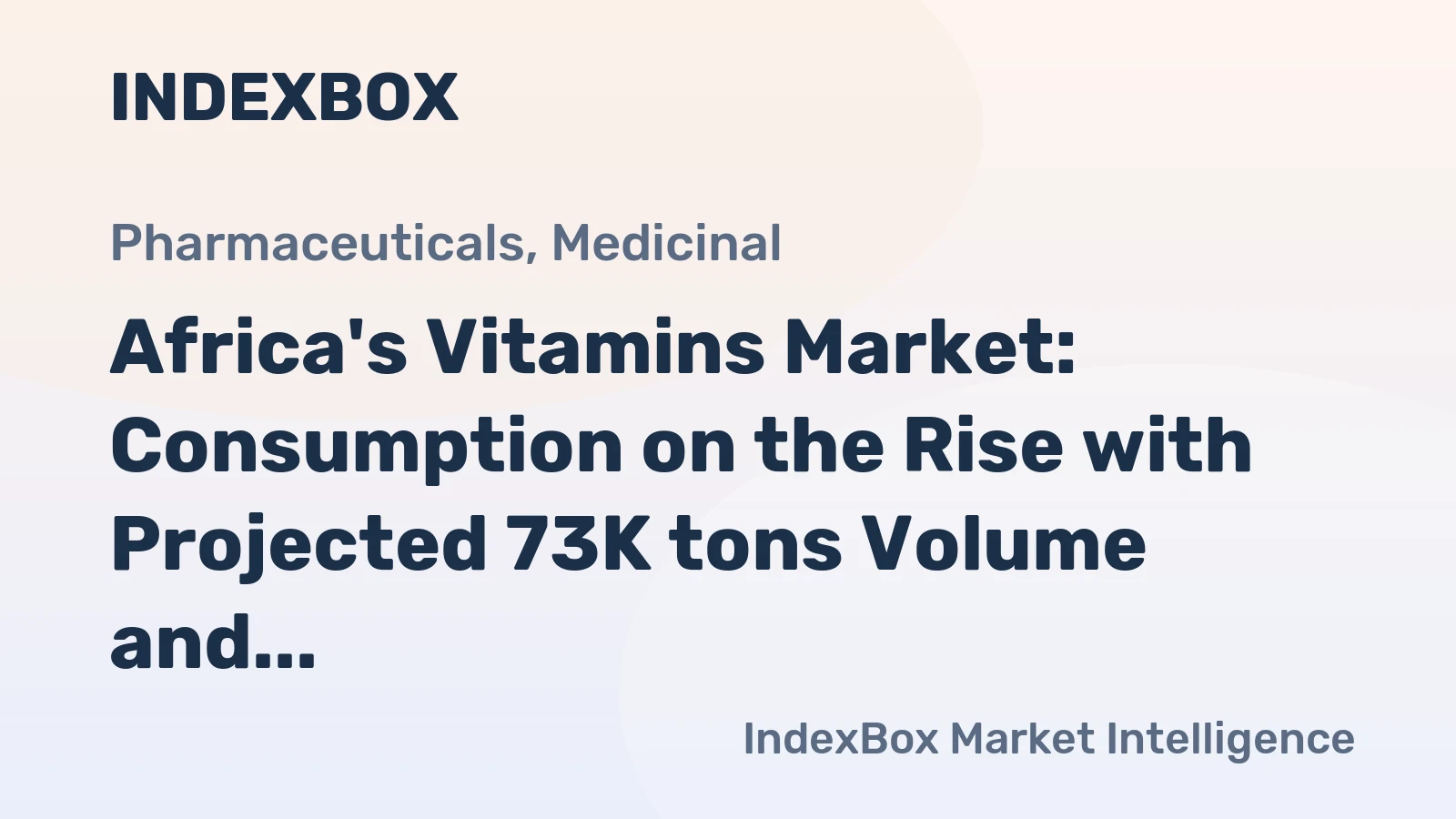Africa's Vitamins Market: Consumption on the Rise with Projected 73K tons Volume and $787M Value by 2035
