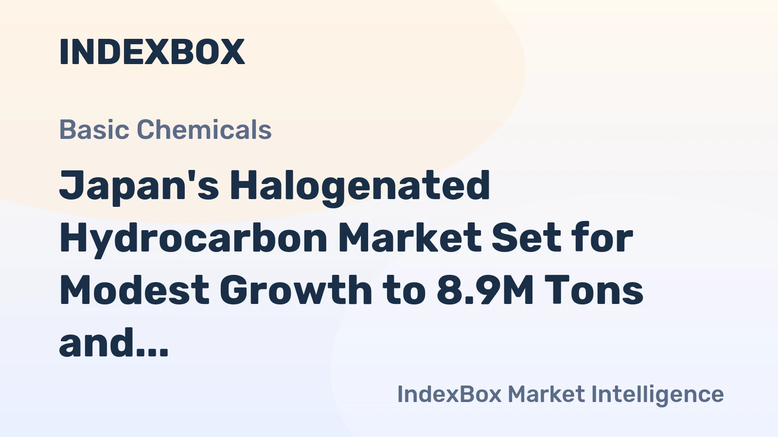 Japan's Halogenated Hydrocarbon Market Set for Modest Growth to 8.9M Tons and $9.1B by 2035