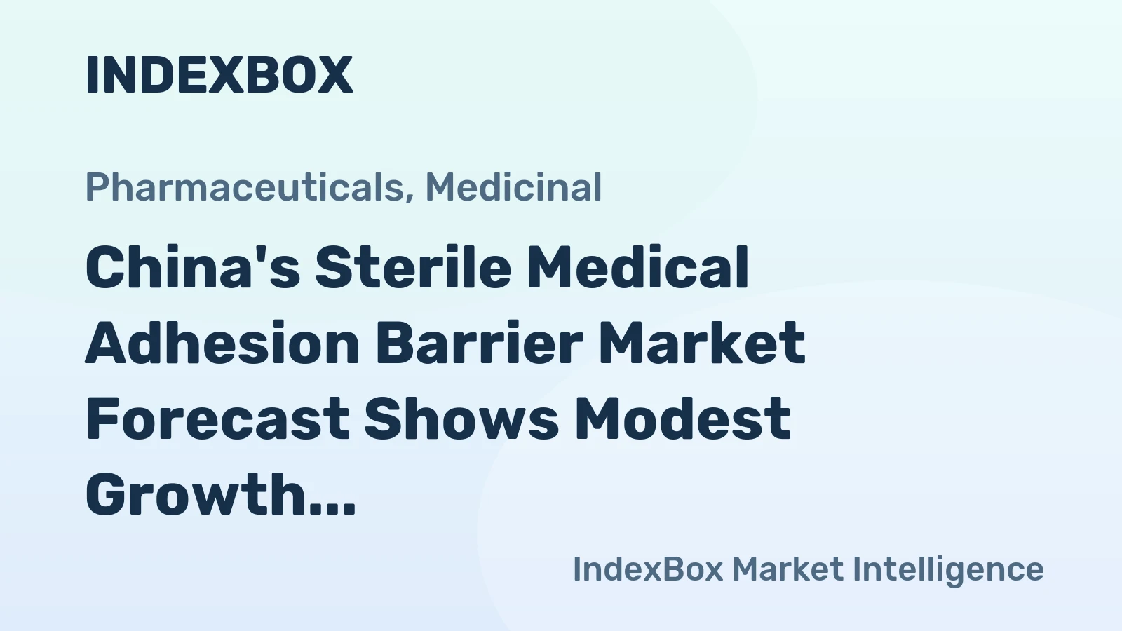 China's Sterile Medical Adhesion Barrier Market Forecast Shows Modest Growth with 1.7% Value CAGR Through 2035